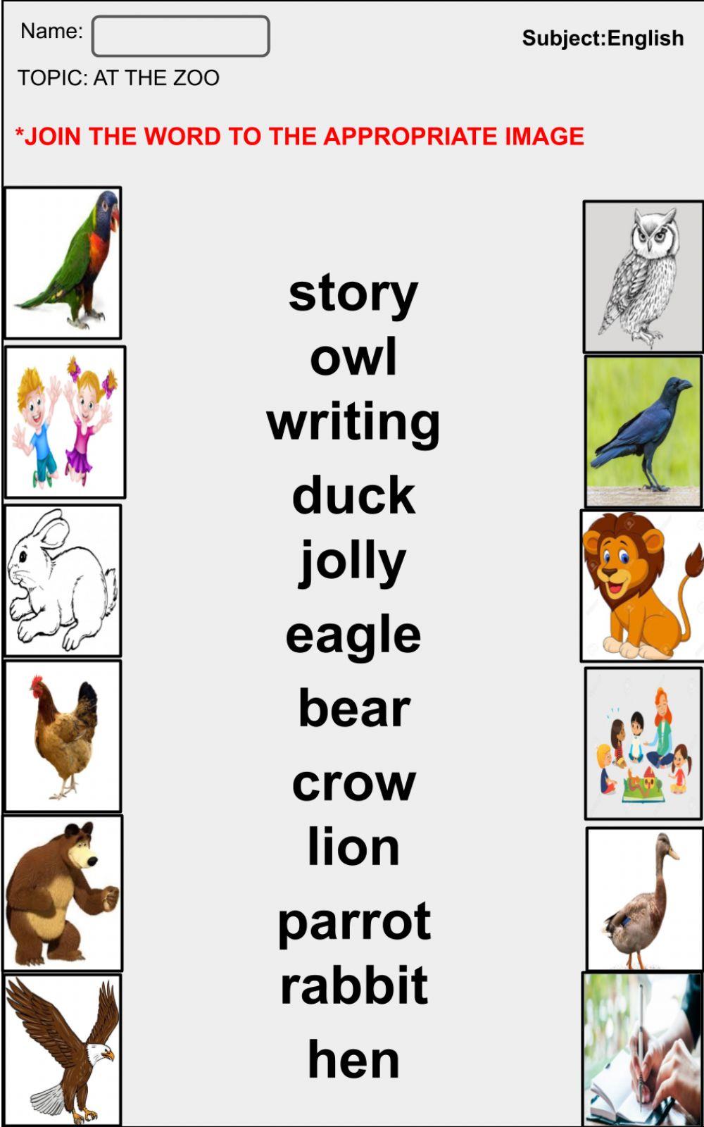 At the zoo 5 worksheet | Live Worksheets
