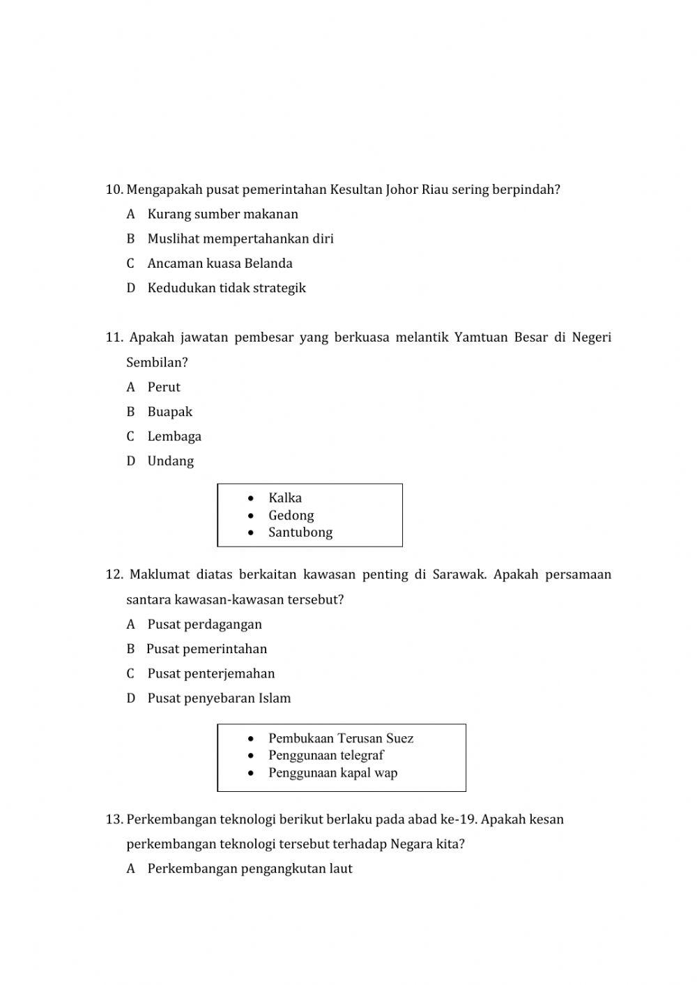 LATIHAN BAHAGIAN A (20 SOALAN OBJEKTIF | junmea0101