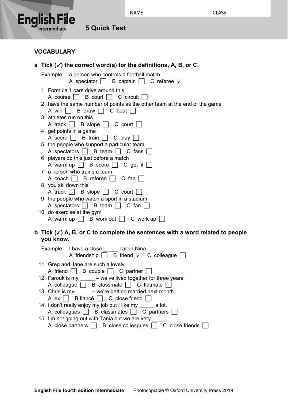 English File In… | Free Interactive Worksheets | 4561776