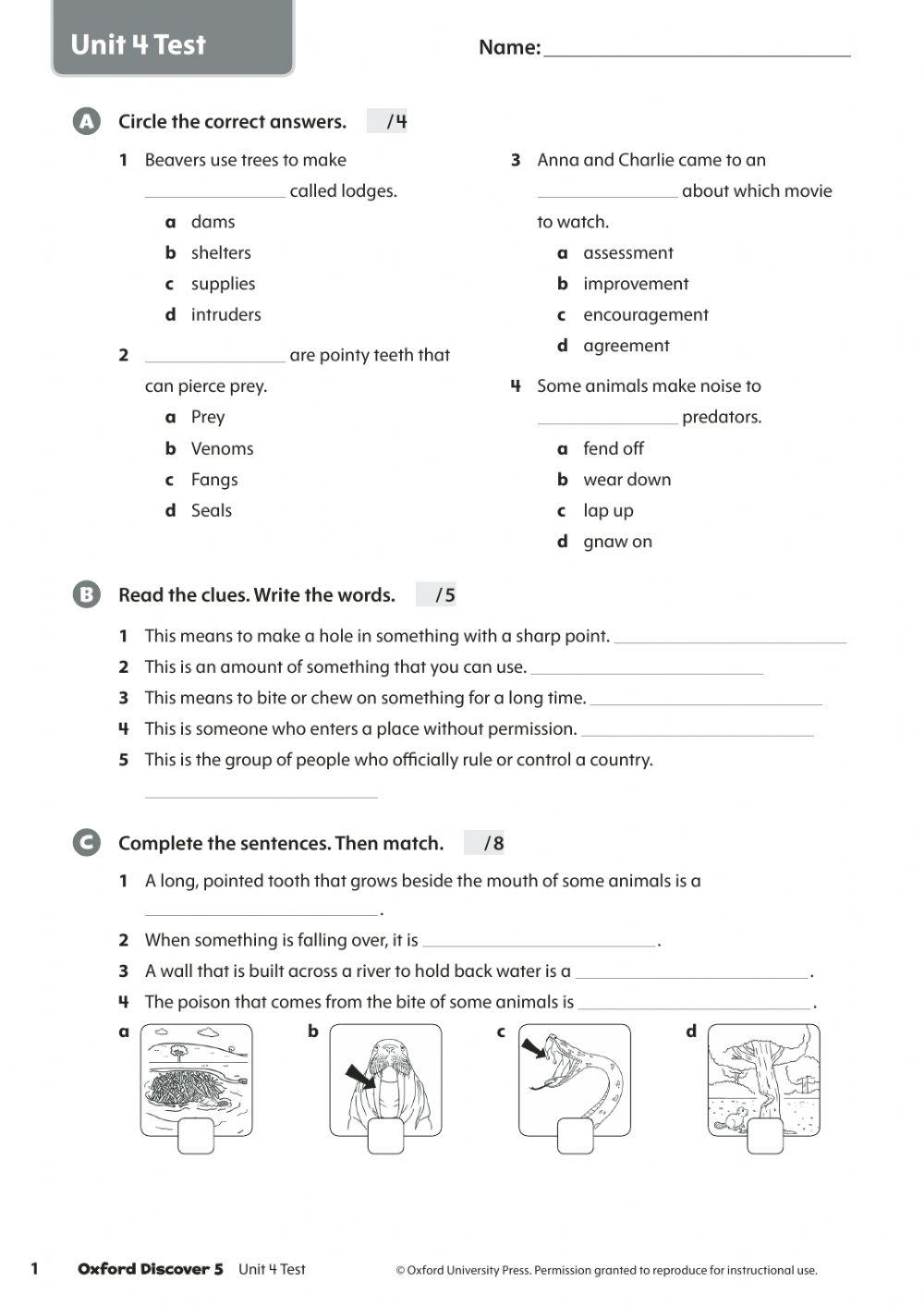 Oxford Discover… | Free Interactive Worksheets | 6329514