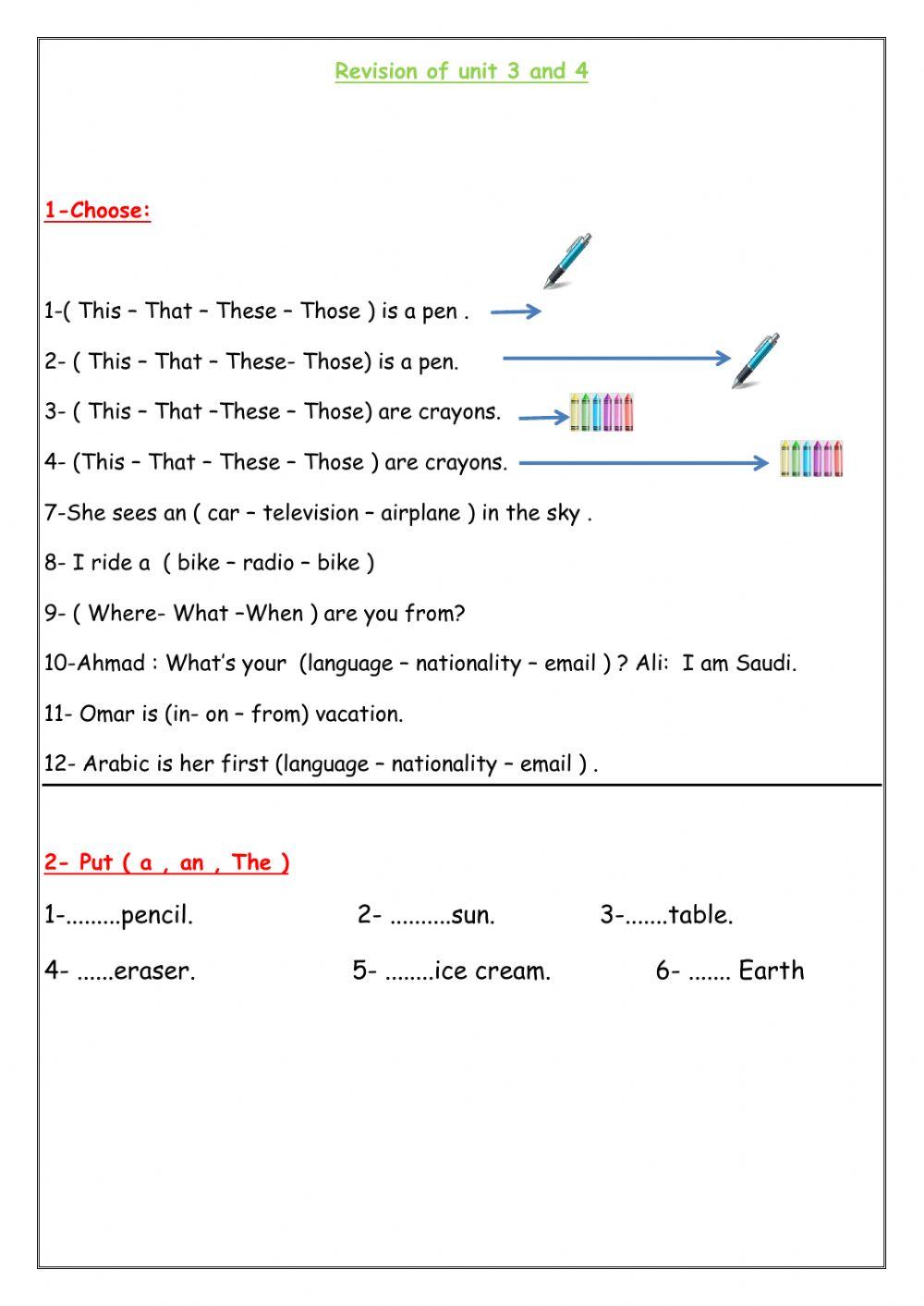 Final Revision online worksheet | Live Worksheets