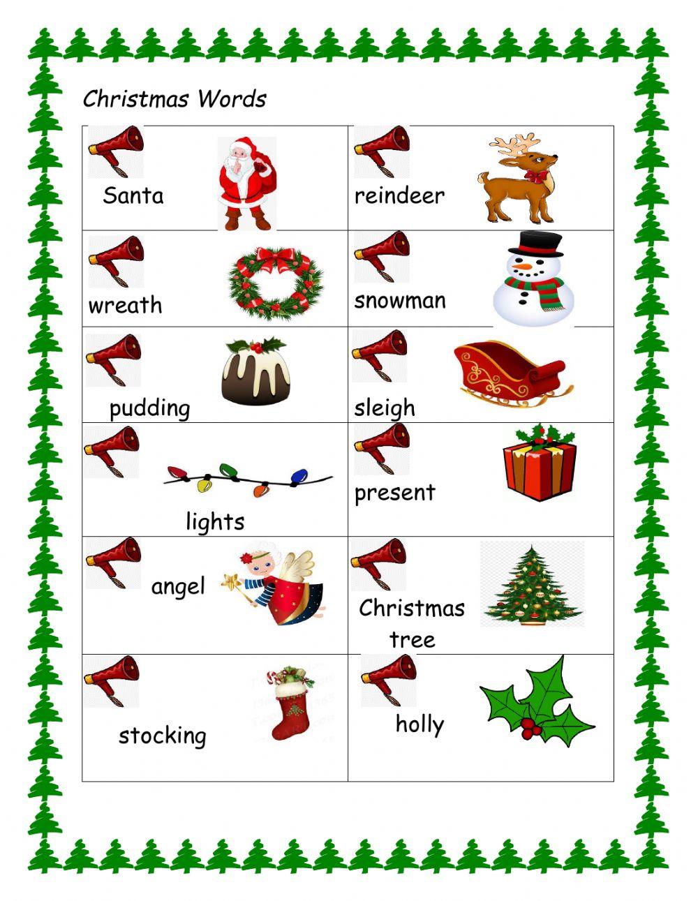 Christmas Words Christmas Words