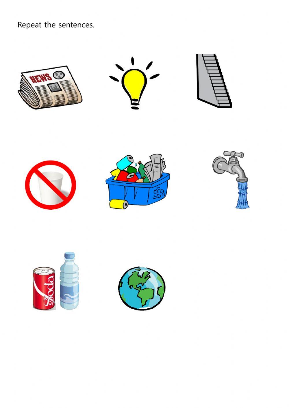 Save the earth exercise | Live Worksheets