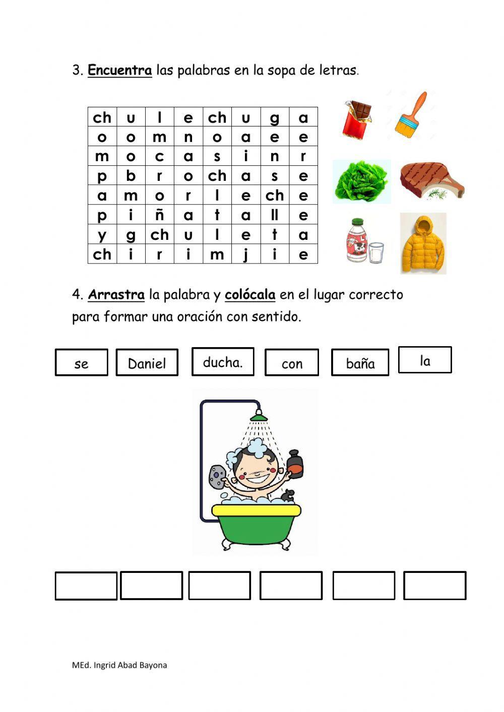 Letra CH | Free Interactive Worksheets | 598565