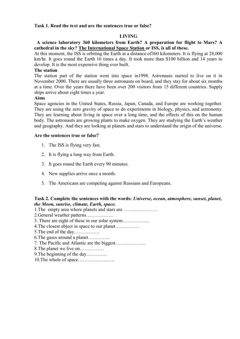 Summative assessment for the term worksheet | Live Worksheets