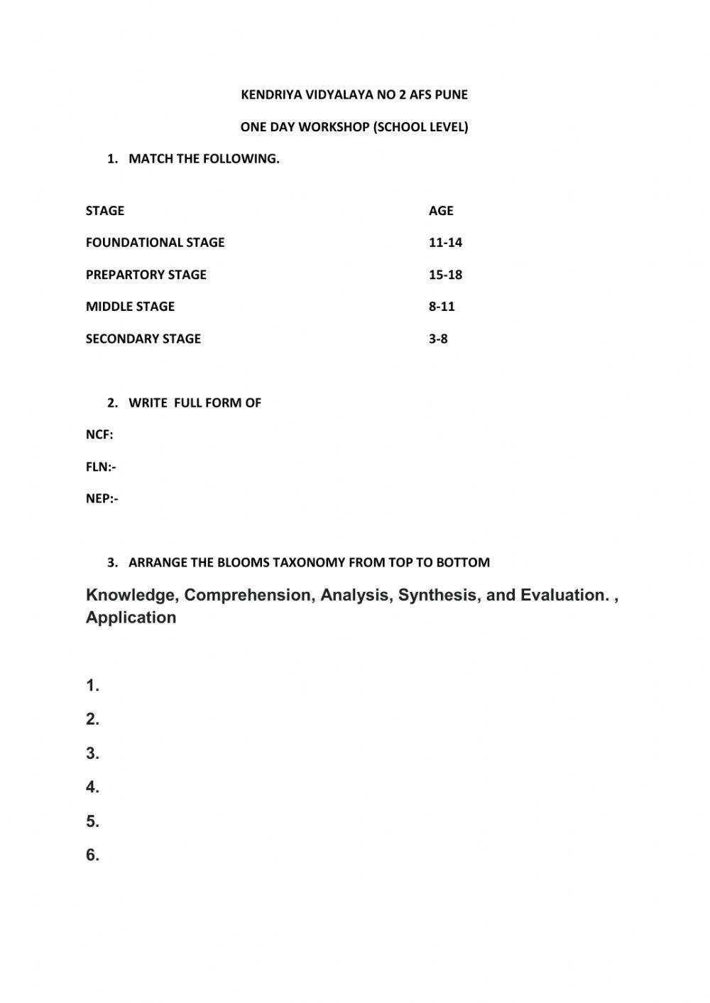 Nep worksheet | Live Worksheets