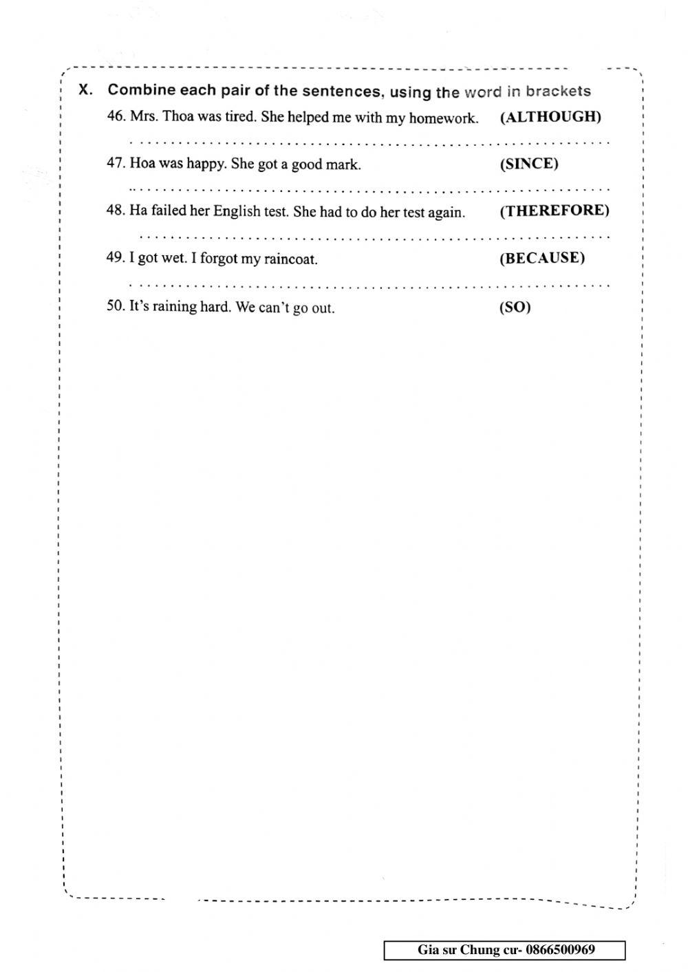 English 6 - Đề số 26 worksheet | Live Worksheets