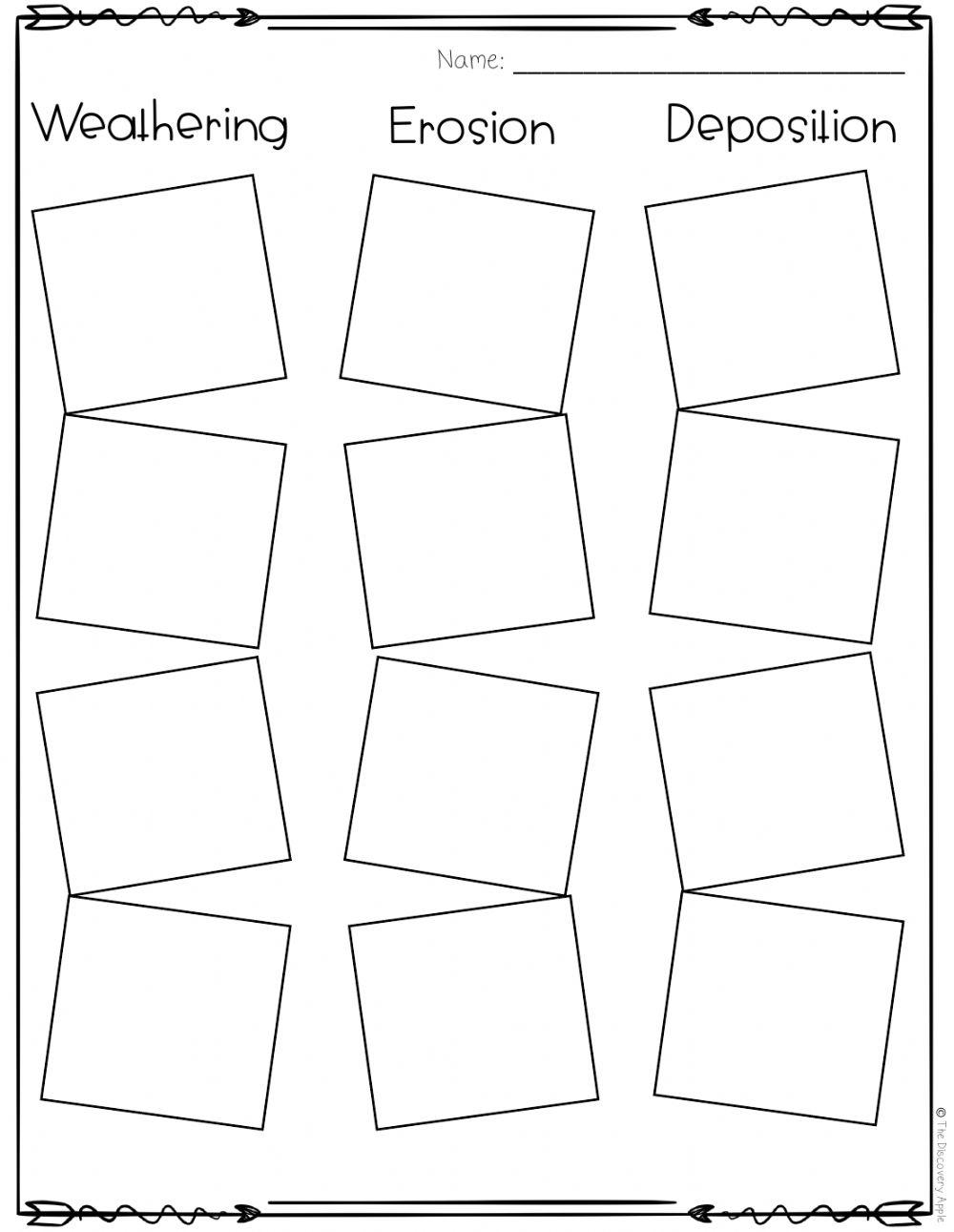 Weathering, Erosion, and Deposition drag and drop online exercise for ...