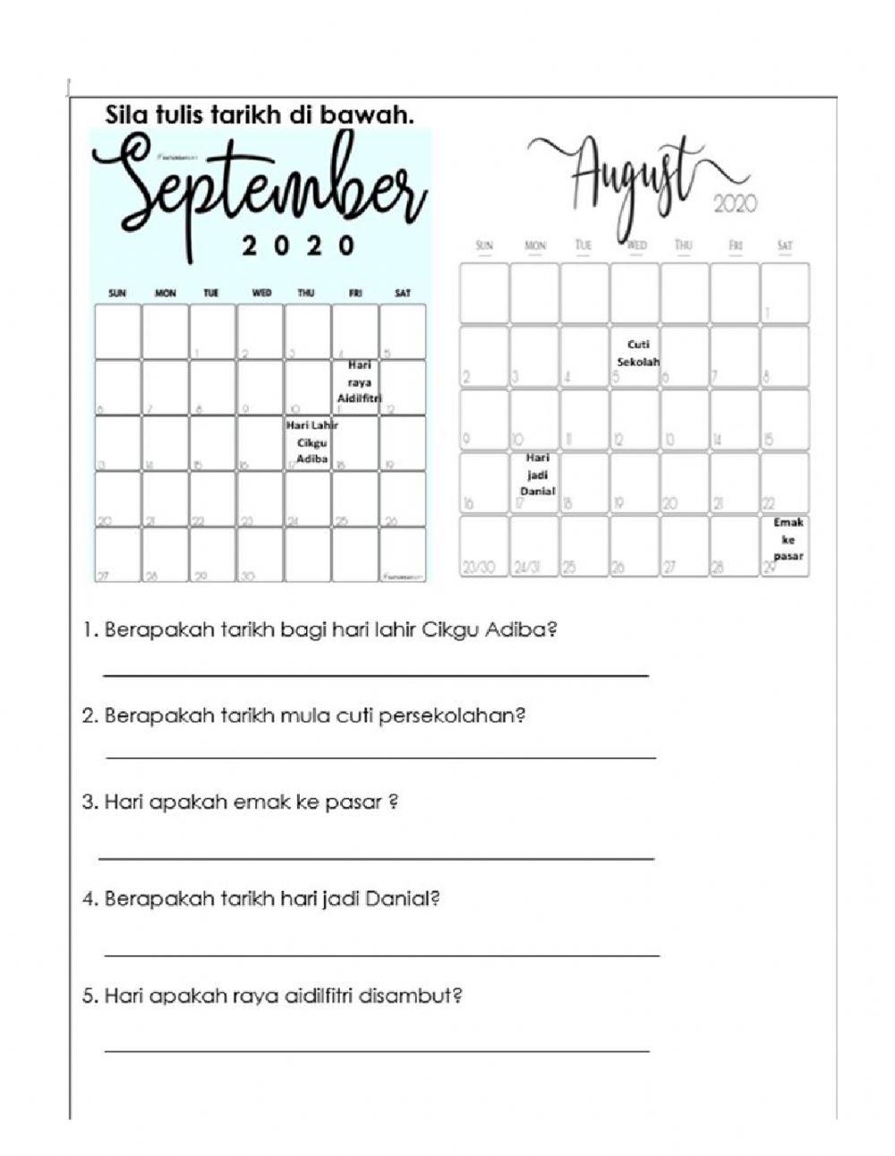 Latihan Pengukuhan Online Exercise For Tahun 3 Live Worksheets