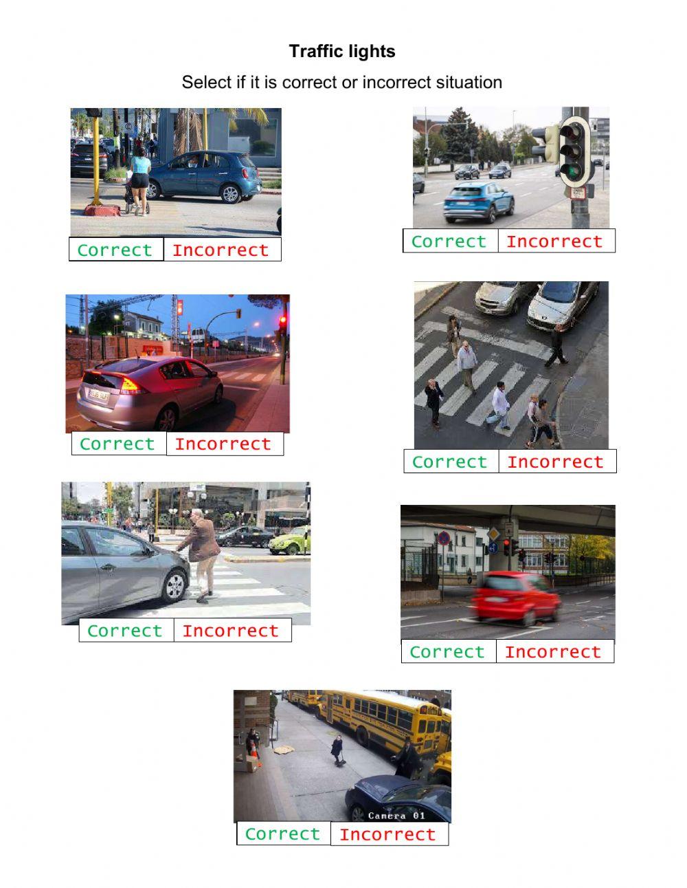 Actividad 11 - Semáforo worksheet | Live Worksheets