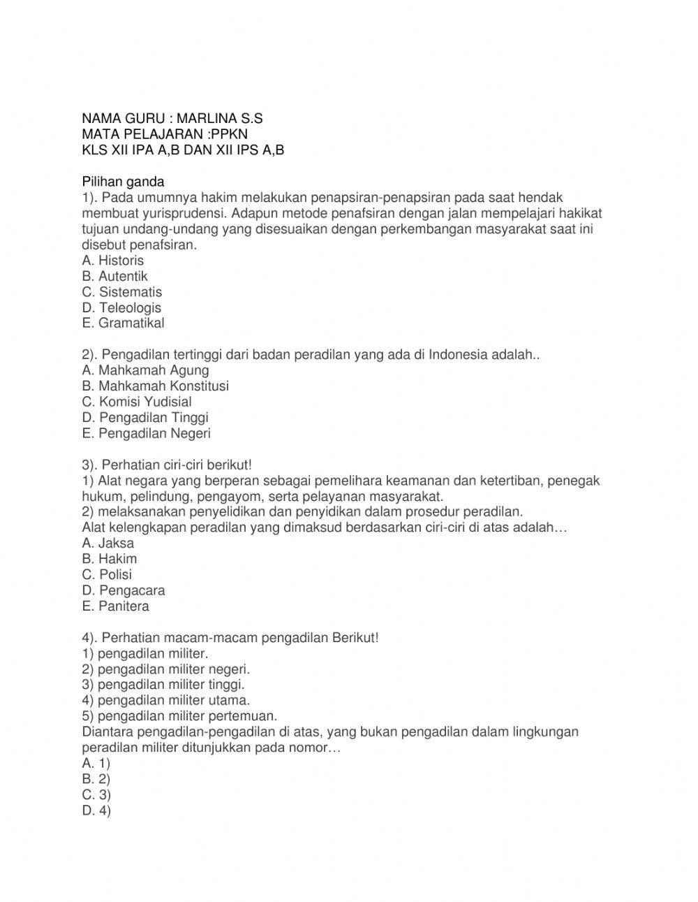 Pkn online pdf worksheet | Live Worksheets