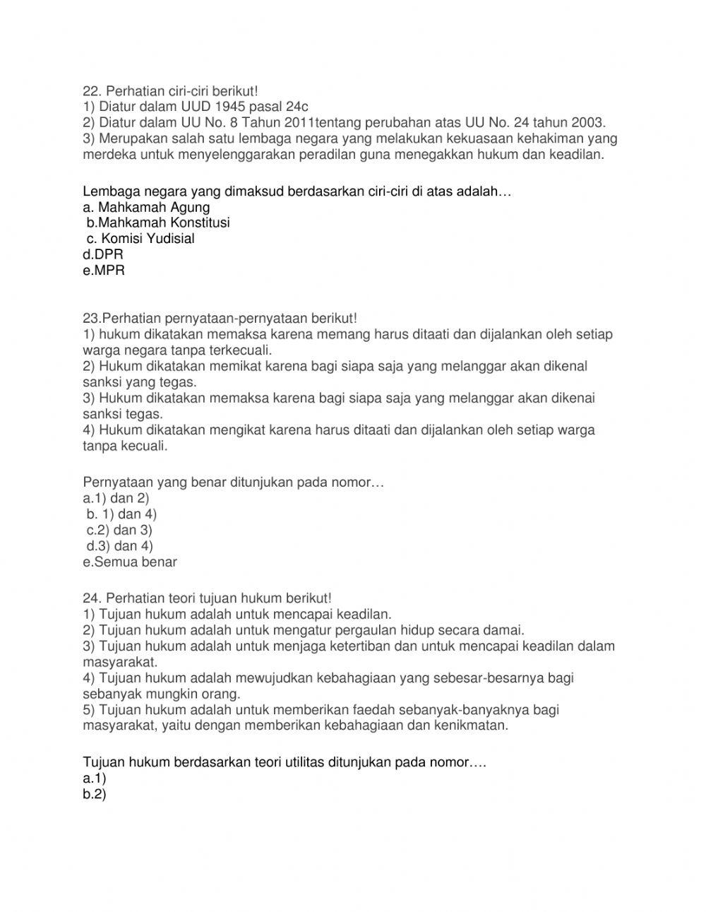 Pkn online pdf worksheet | Live Worksheets