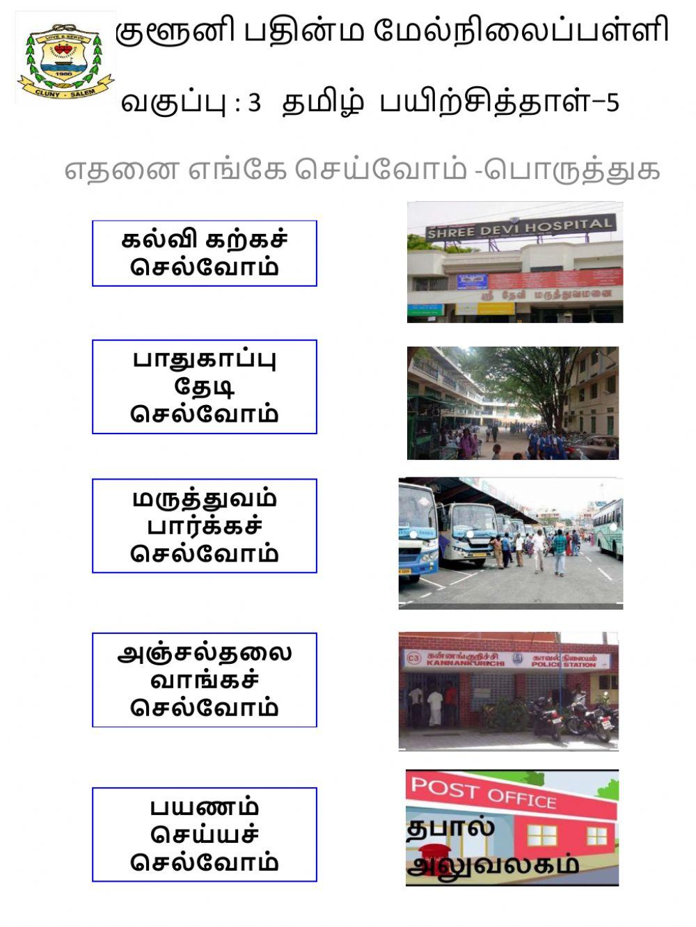Class 3 Tamil 5 worksheet | Live Worksheets