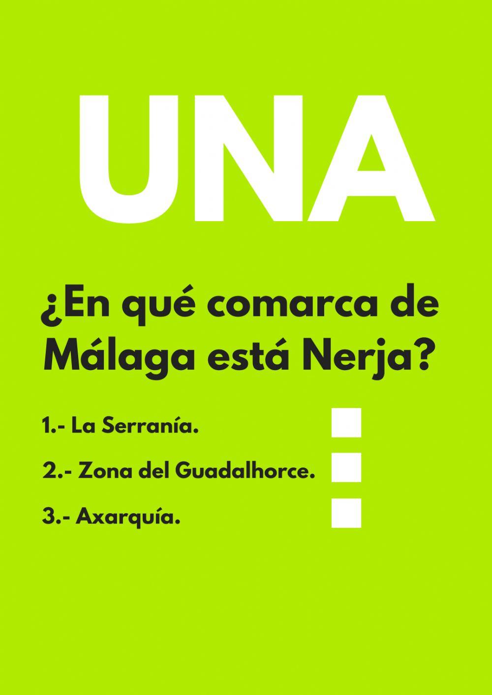 Nerja: Primera pregunta worksheet | Live Worksheets