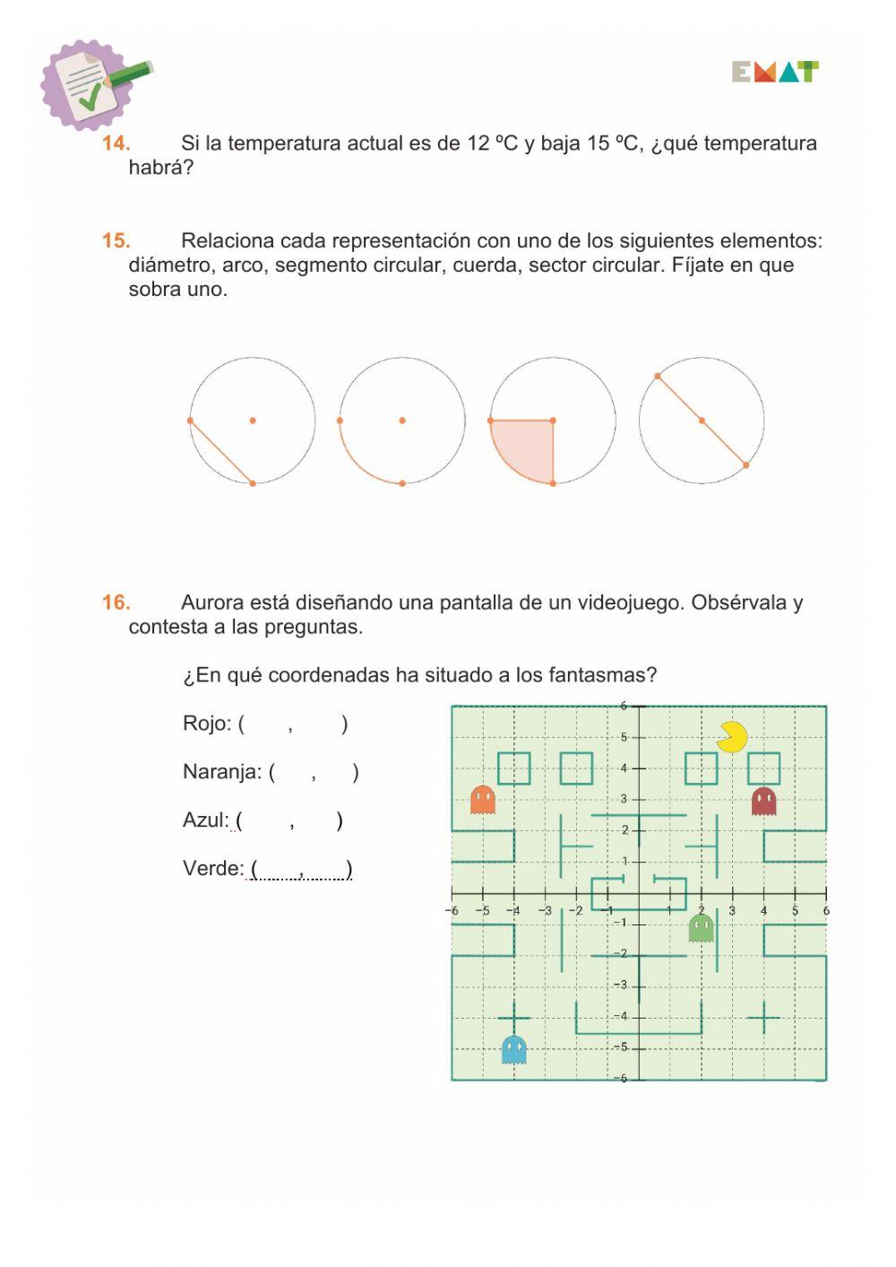 Evaluación Unidad 2 Emat 5º online exercise for | Live Worksheets