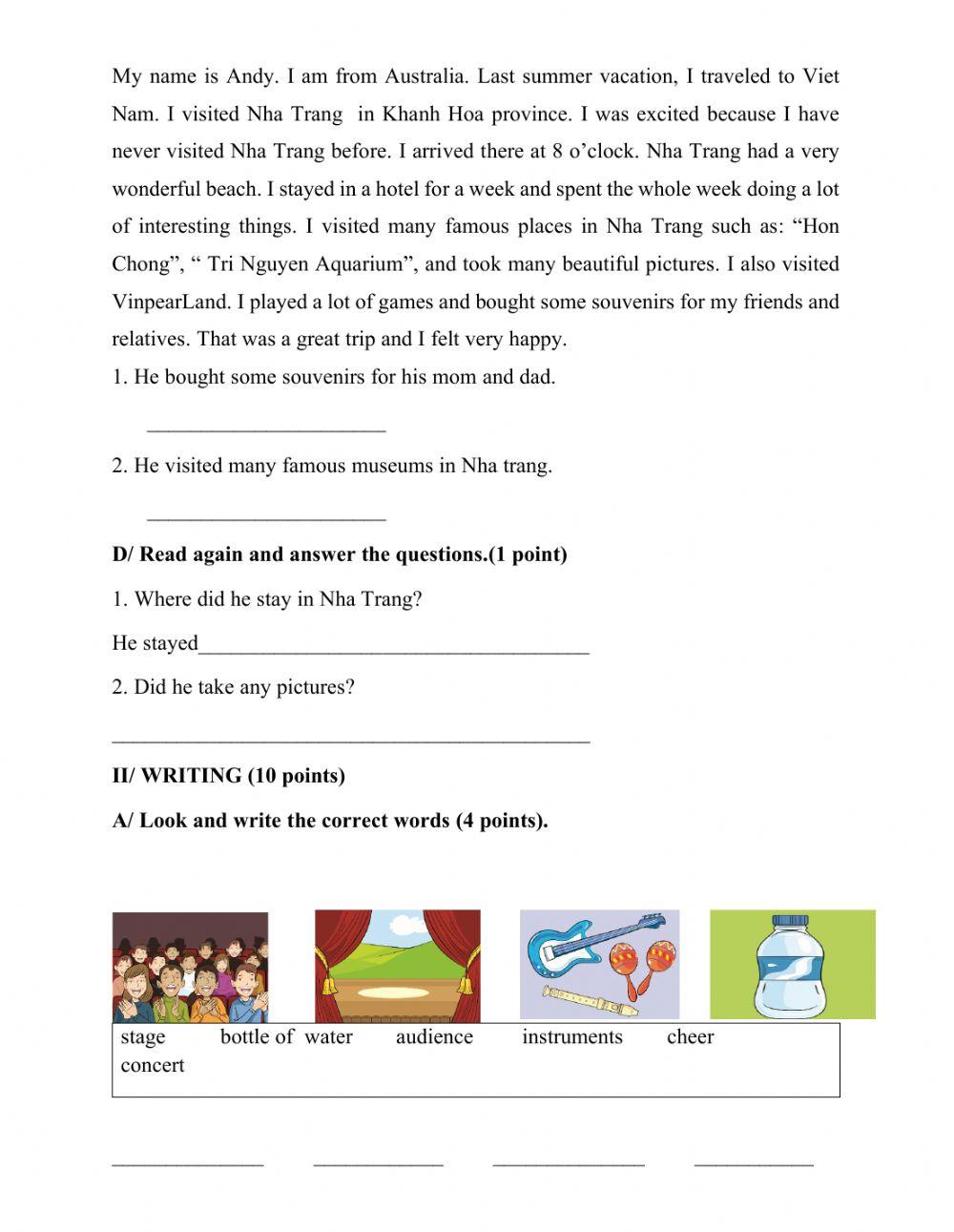 Grade 5 First term 1 worksheet | Live Worksheets
