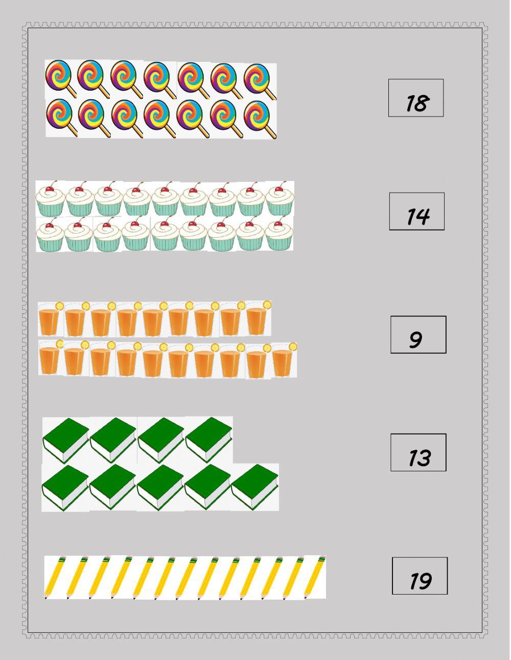 Numeral Matching online exercise for | Live Worksheets
