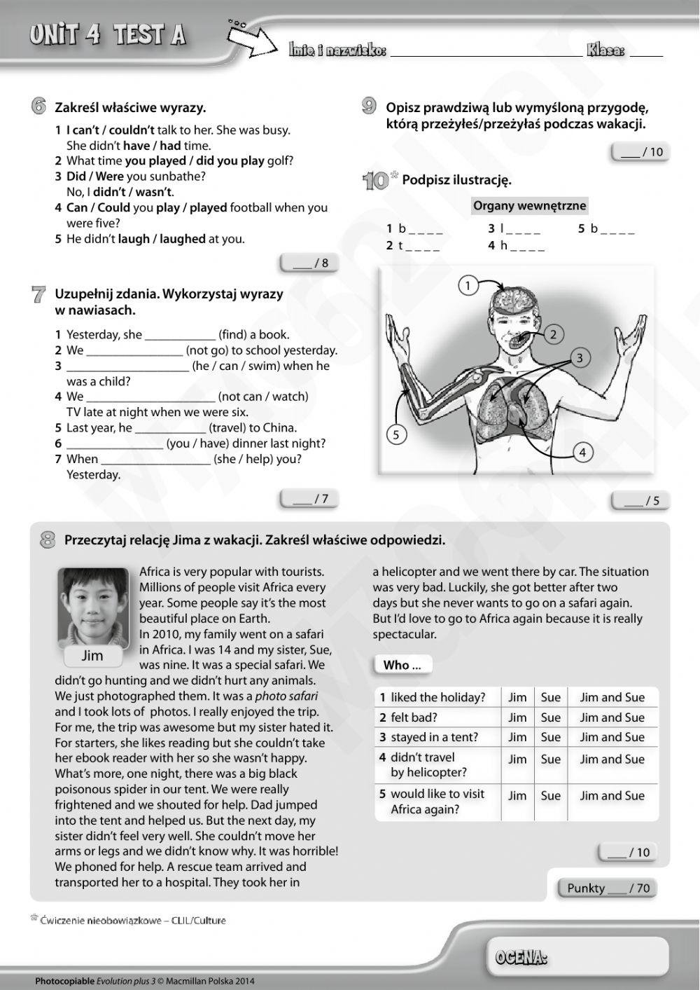 EVOLUTION 3 UNI… | Free Interactive Worksheets | 6333556