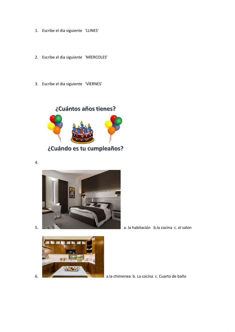 Espanol interactive exercise for 4o | Live Worksheets