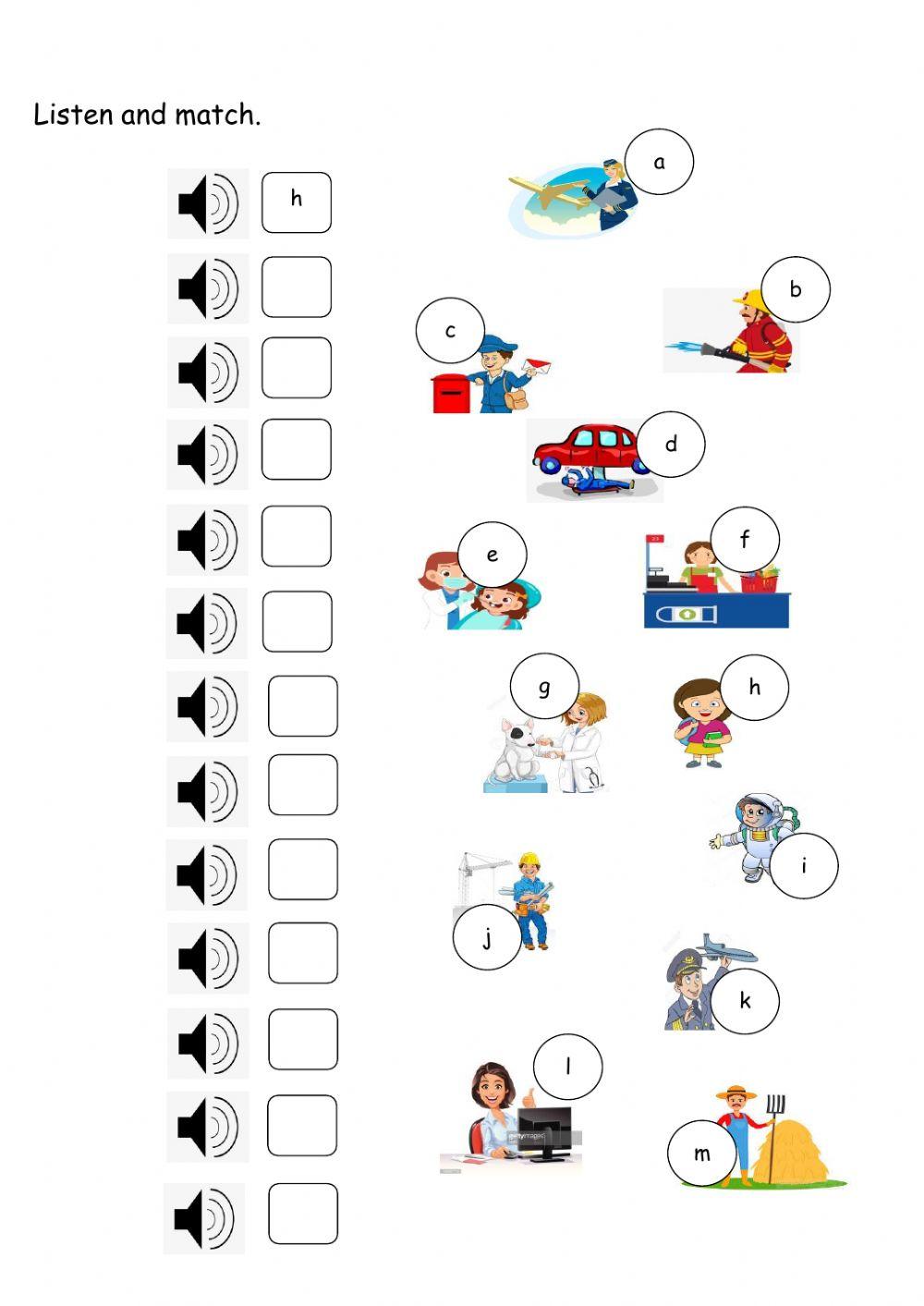 Jobs and Occupations | Hmwe | Live Worksheets