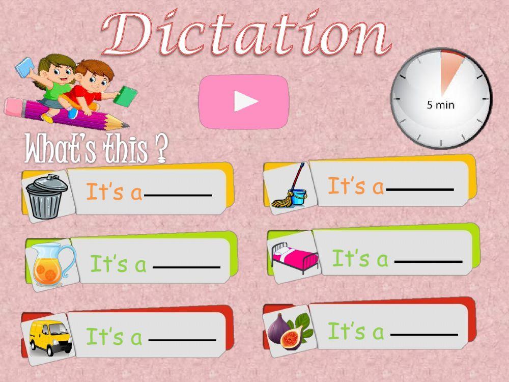 Dictation online exercise for 2-3 | Live Worksheets