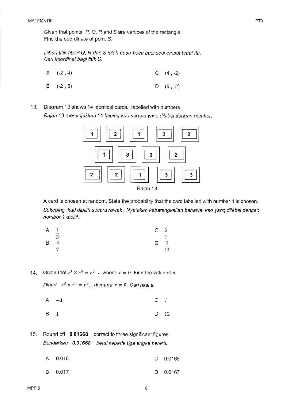 Maths PT3 1 604645 | Nurhaiza Shahrir | Live Worksheets