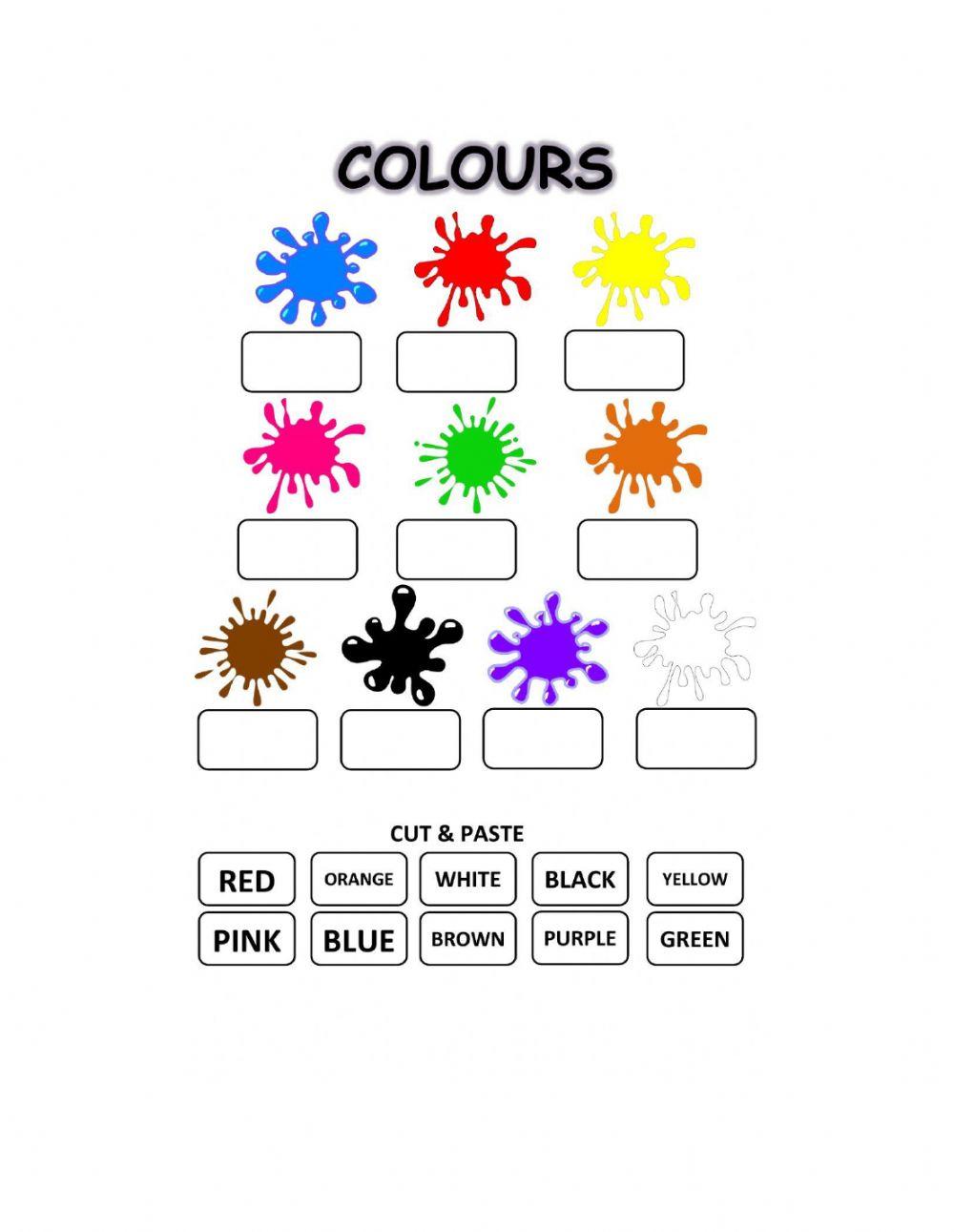 Colours online exercise for Grade1 | Live Worksheets