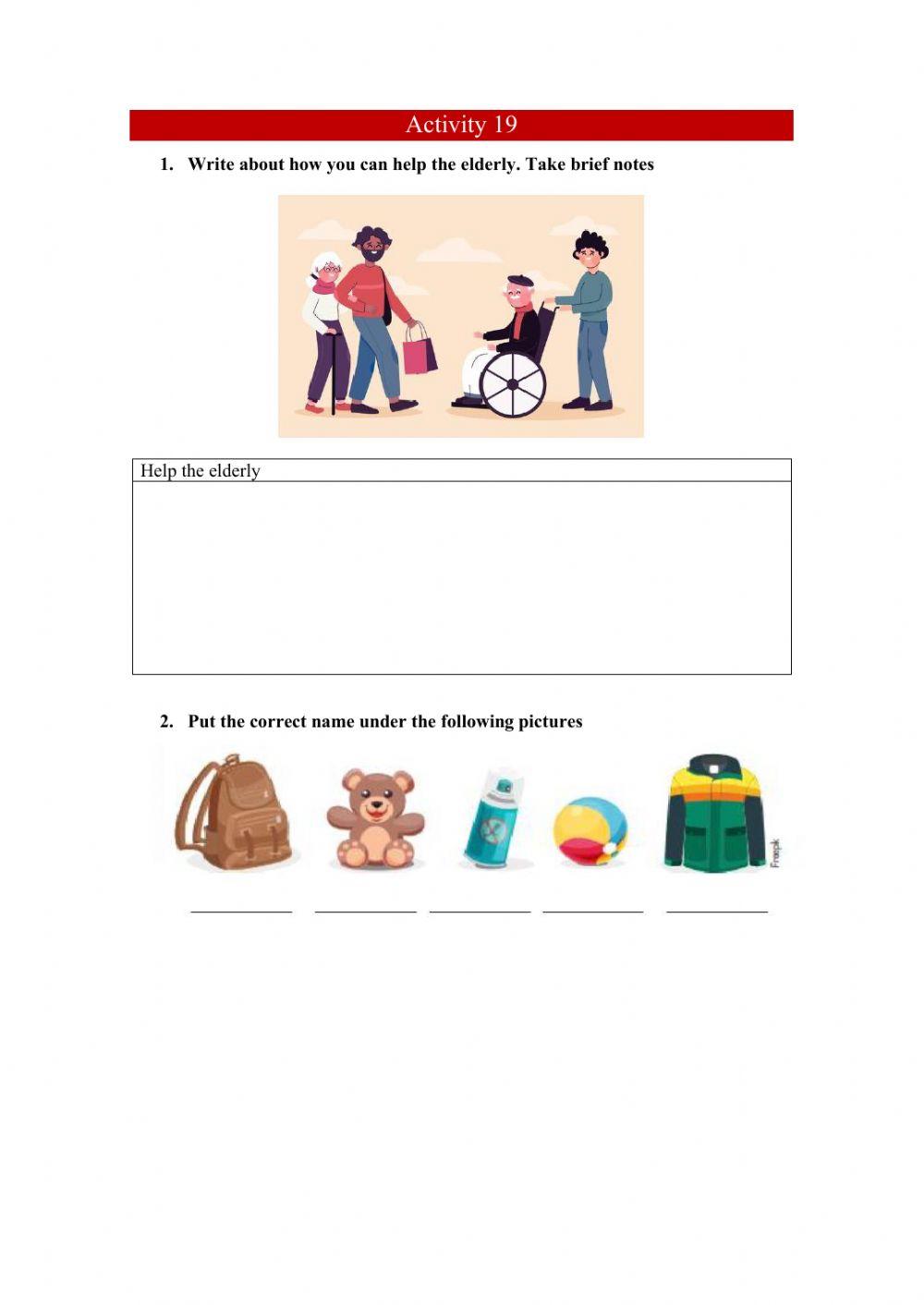 Activity 19 -20 worksheet | Live Worksheets