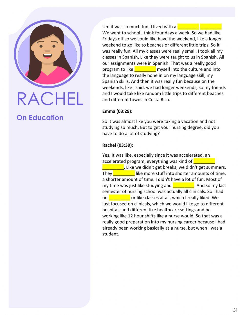 Rachel Education 607168 | realtalkenglishcourse | Live