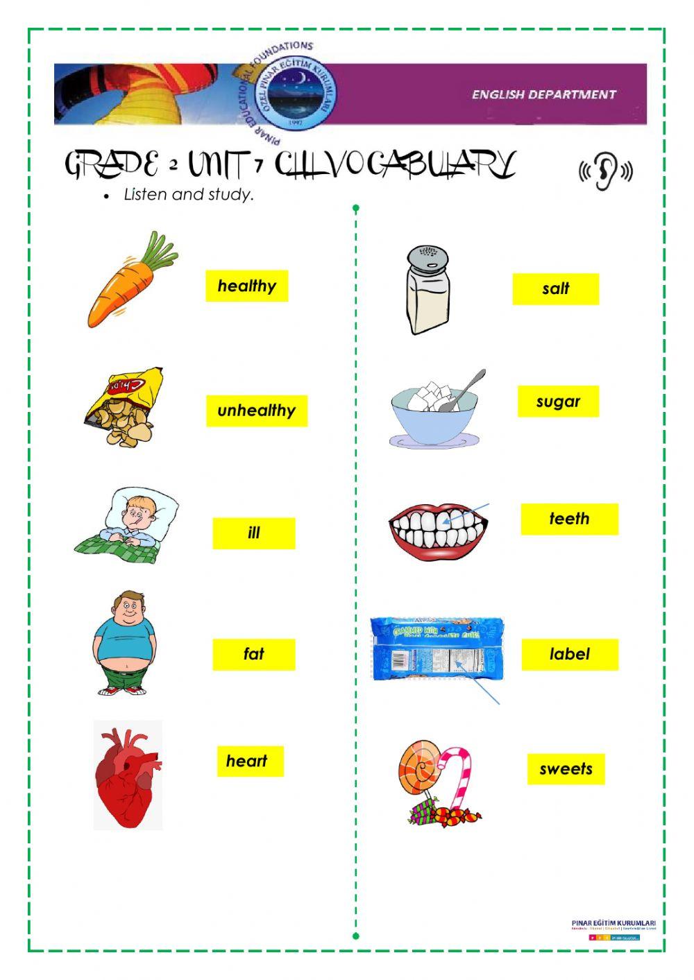 My favourite food interactive exercise | Live Worksheets