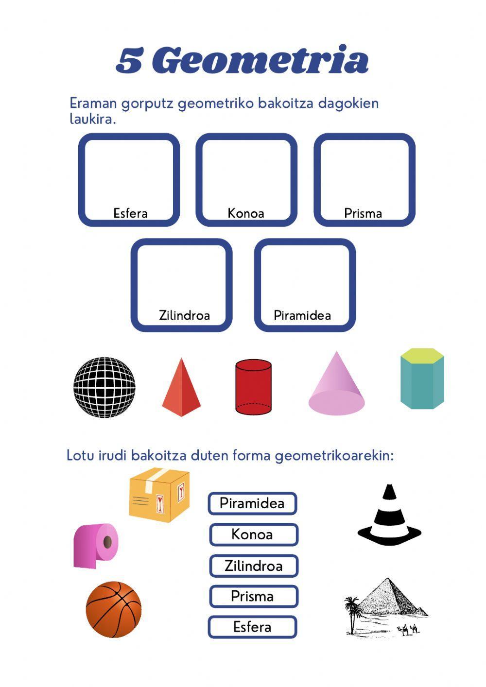 Geometria-5 worksheet | Live Worksheets