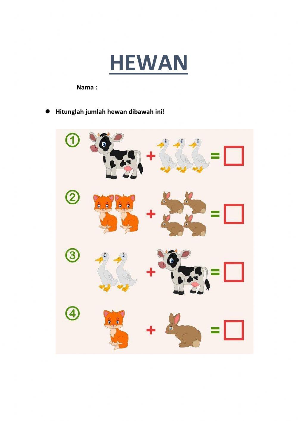 Hewan | Live Worksheets