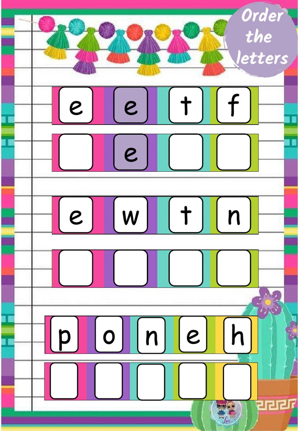 Phonics online exercise for 4 | Live Worksheets