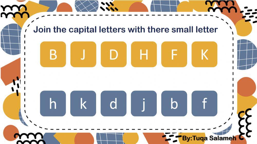 capital and small letters online exercise for | Live Worksheets