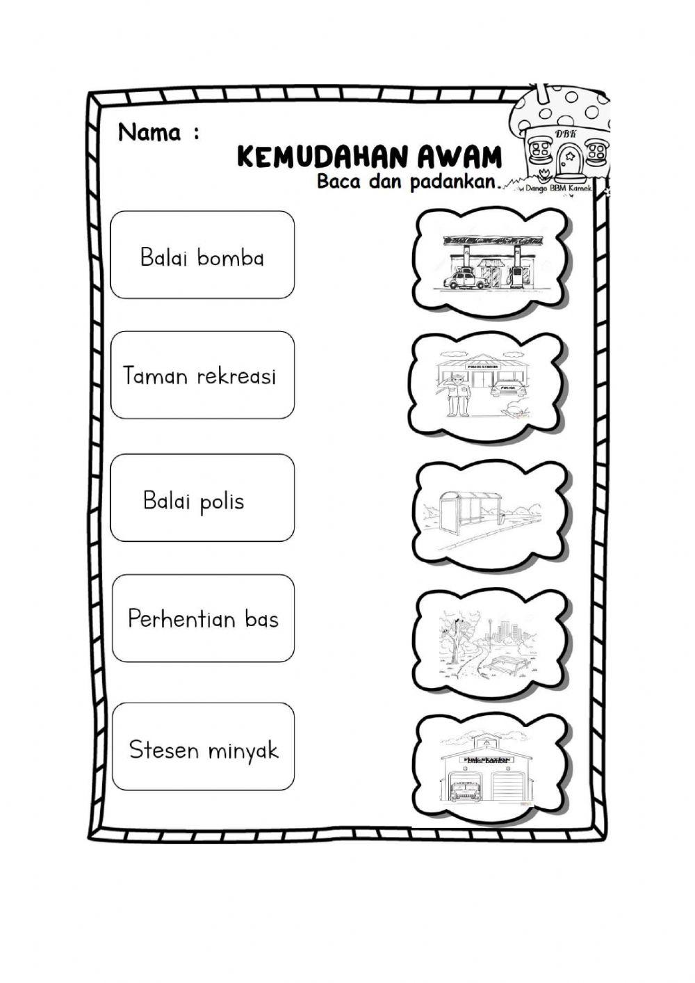 Kemudahan awam | Live Worksheets
