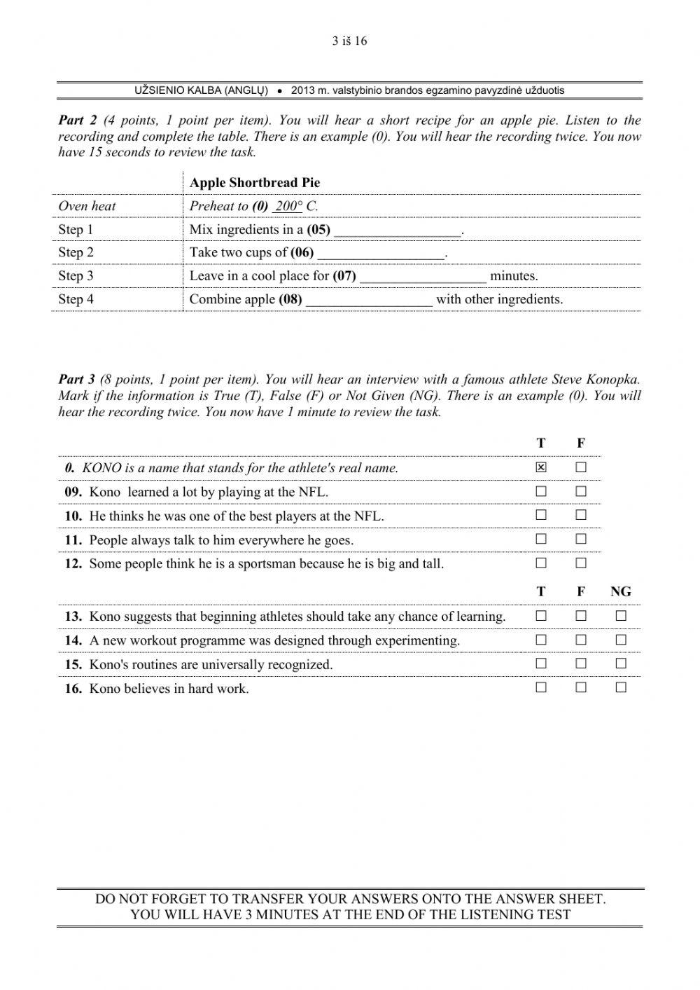 6294344 | Listening practice Exam Techniques | Daiva