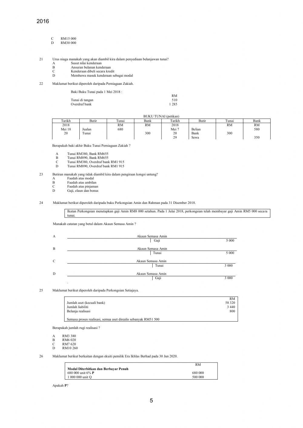 SOALAN OBJ SPM 2016 4581413 | norhayatichesaid