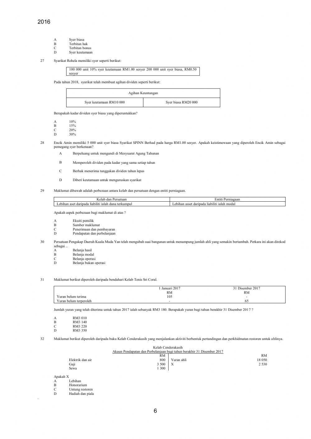 SOALAN OBJ SPM 2016 4581413 | norhayatichesaid