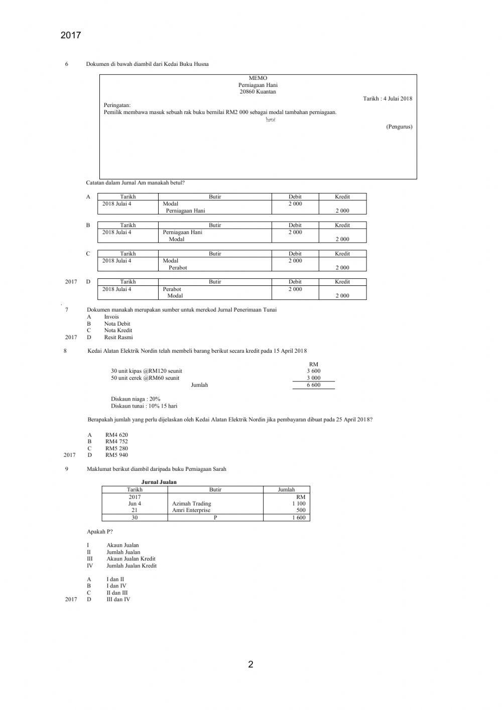 SOALAN OBJ SPM2… | Free Interactive Worksheets | 4581449
