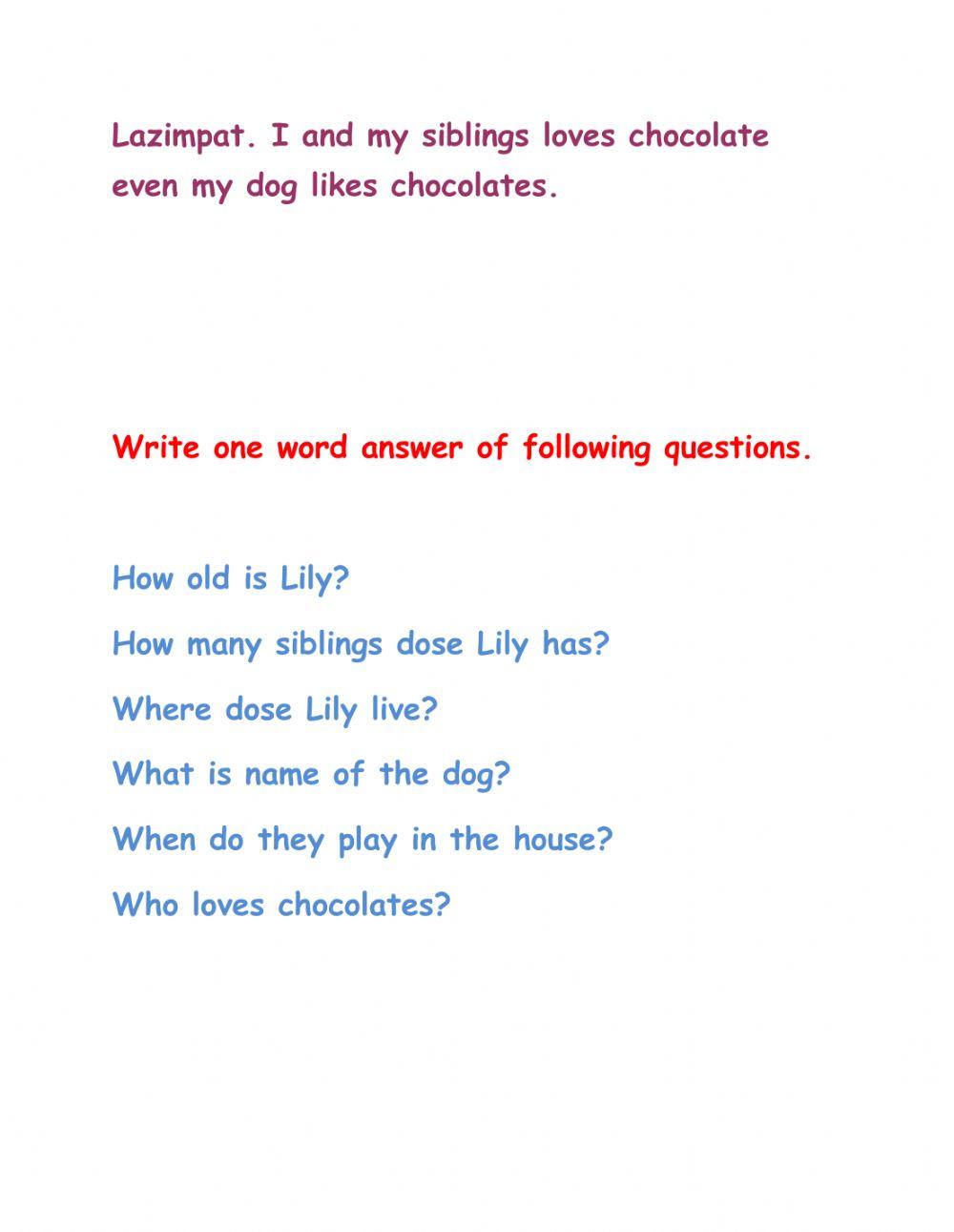 Reading and writing the following question 610079