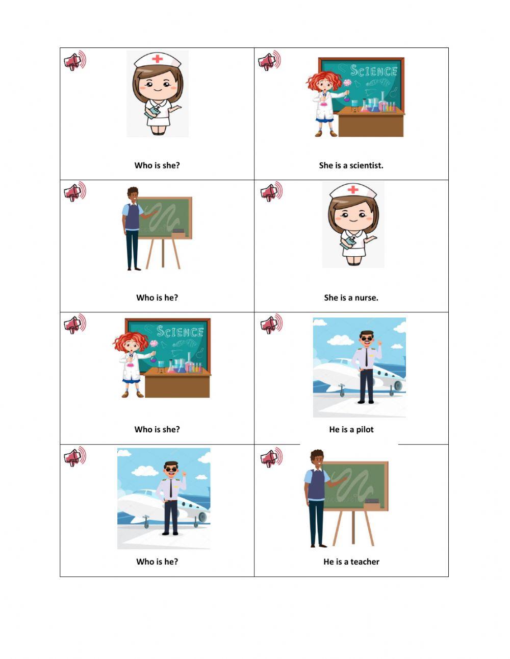 Level 1 - Unit 4c: Who is...? worksheet | Live Worksheets