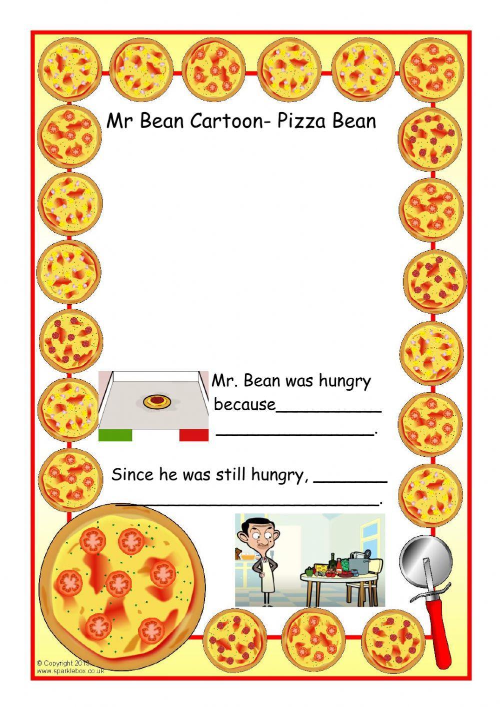 Mr. Bean Pizza … | Free Interactive Worksheets | 610642