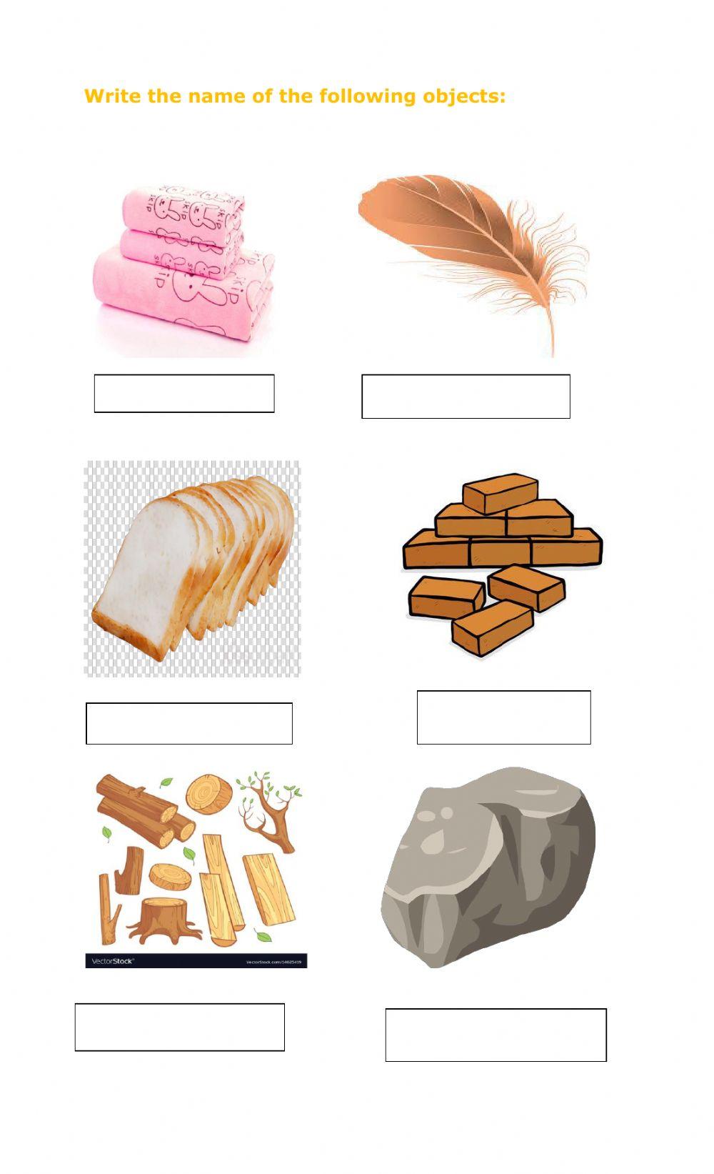 Hard and soft Objects 4508677 | Mimsy | Live Worksheets