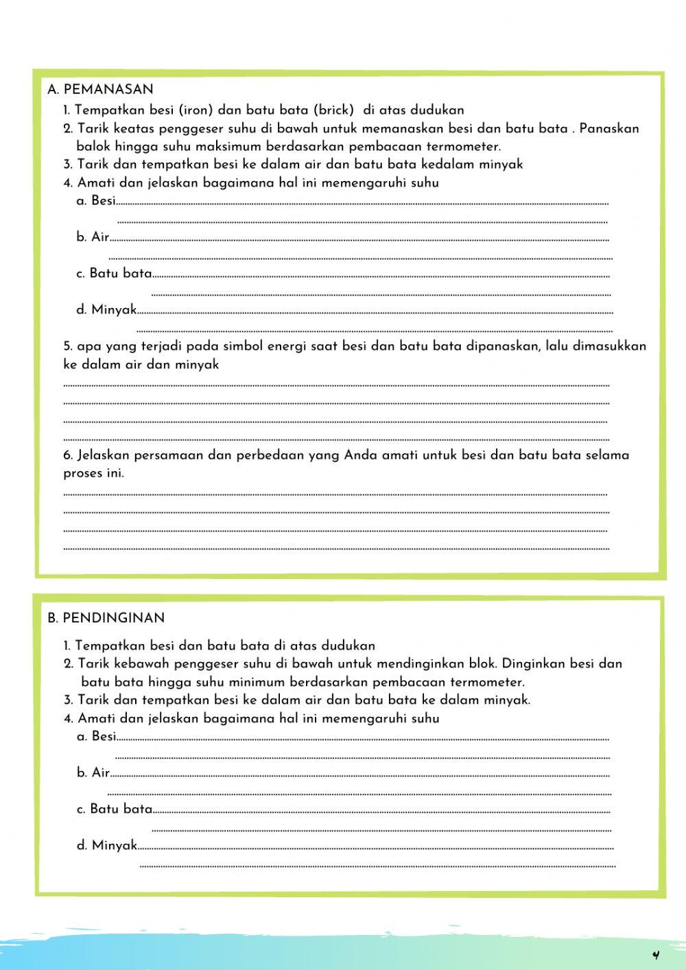 Lembar Kerja Peserta Didik Termokimia SMK worksheet | Live Worksheets