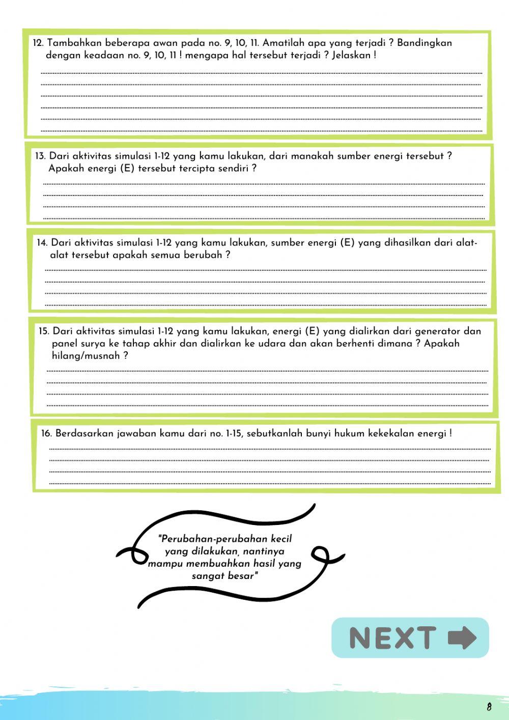 Lembar Kerja Peserta Didik Termokimia SMK worksheet | Live Worksheets