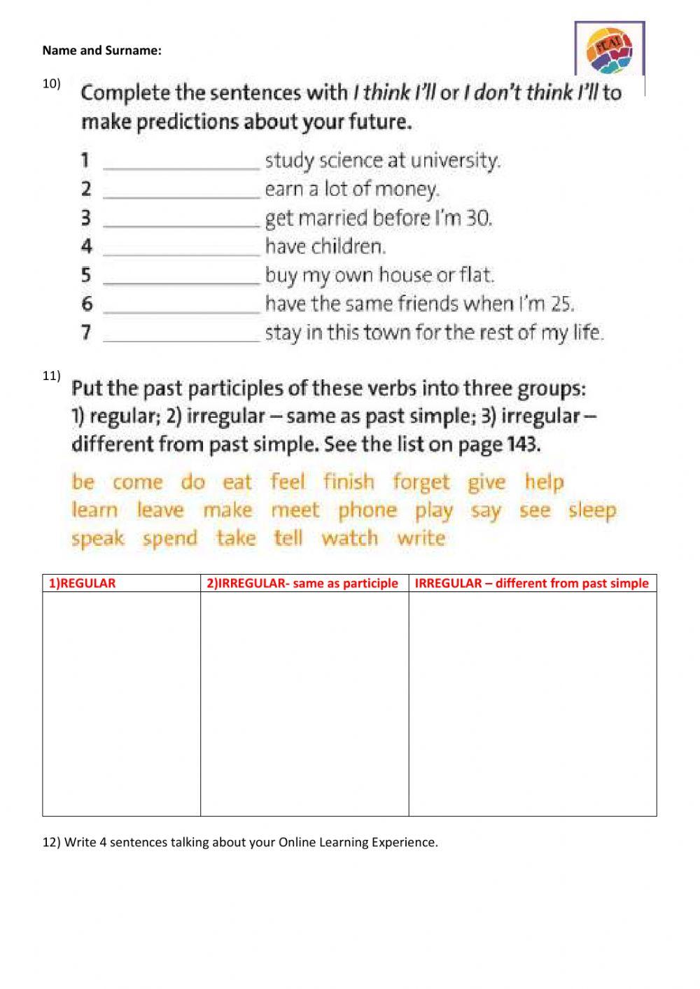 Solutions Elementary Units 5 - 9 worksheet | Live Worksheets