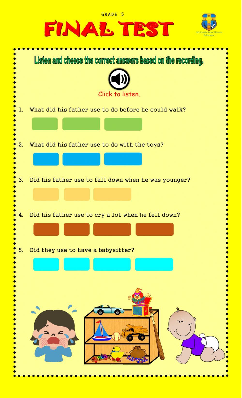 Grade 5 Final Test worksheet | Live Worksheets