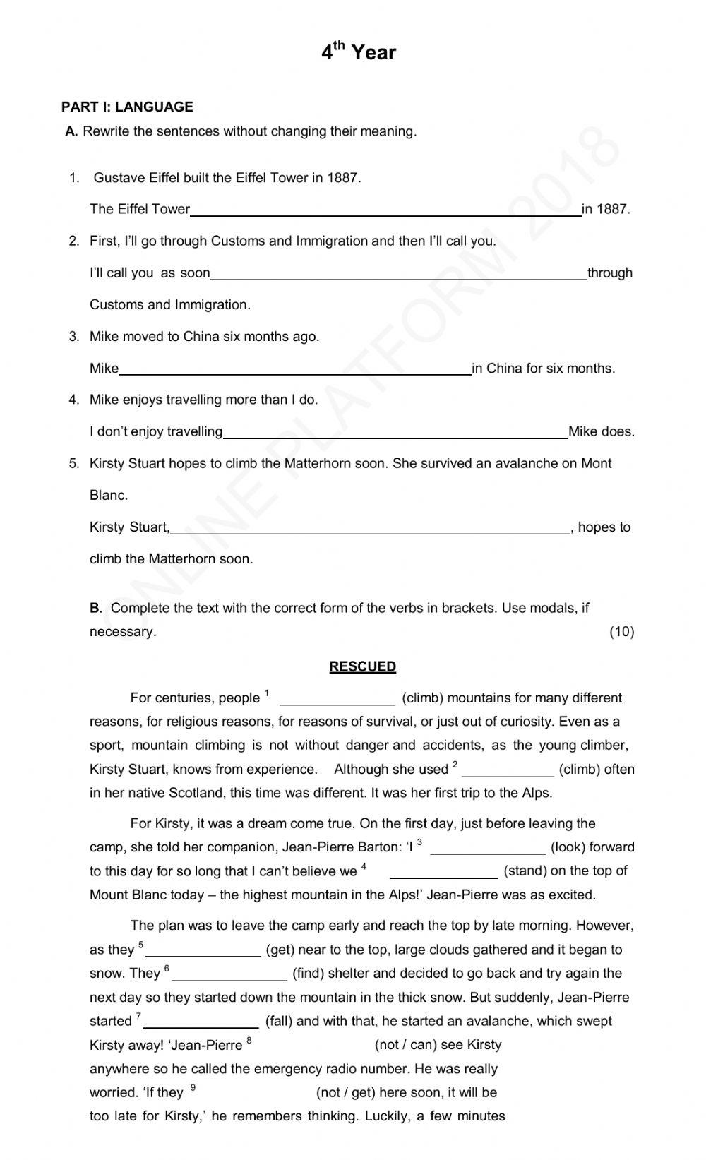 AEXALEVI Mock E… | Free Interactive Worksheets | 6297755