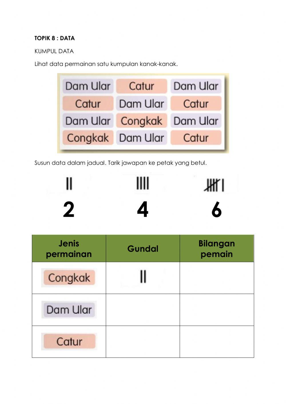 Gundalan activity | Live Worksheets