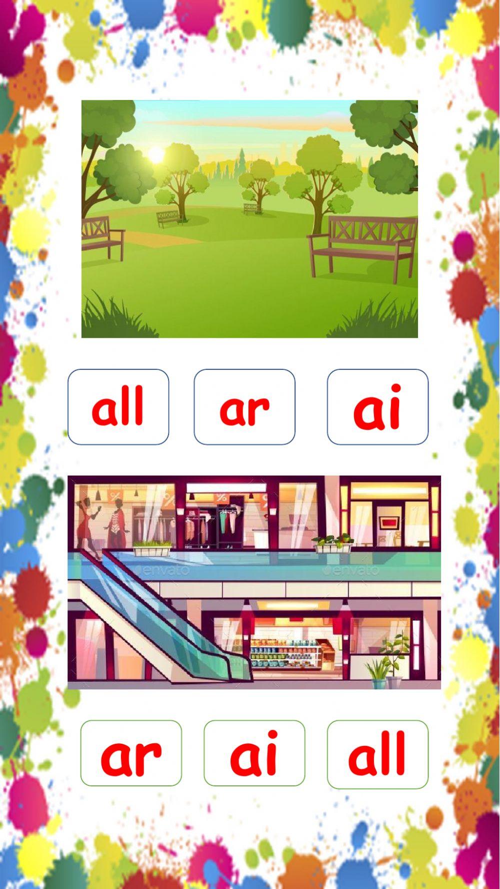 Phonics online exercise for Third | Live Worksheets